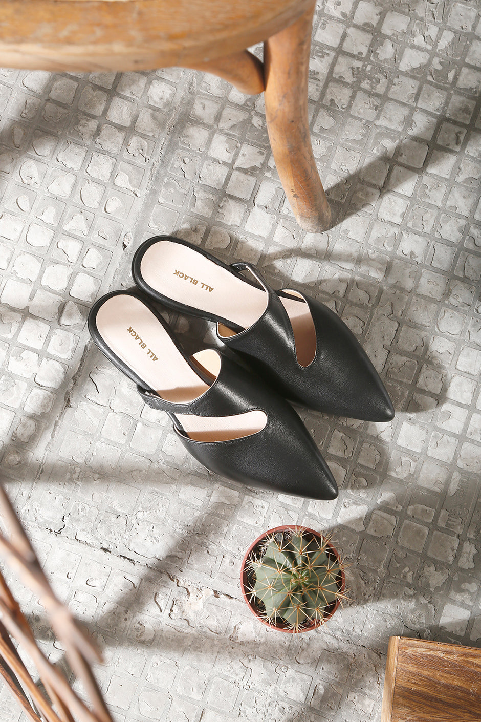 Flats l Man Tailored – ALL BLACK Footwear